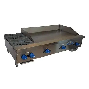 Hotplate/Griddle Combination, countertop, gas, 48" wide x 28" deep ...
