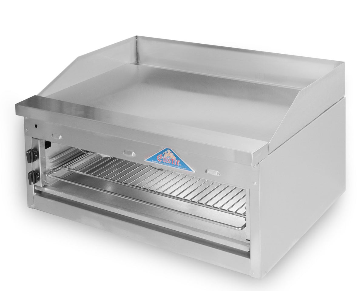 Griddle/Overfired Broiler-Cheesemelter Combination, countertop, gas, 30 ...
